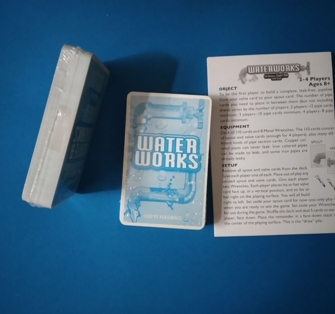 Waterworks card game, Hobbies & Toys, Toys & Games on Carousell
