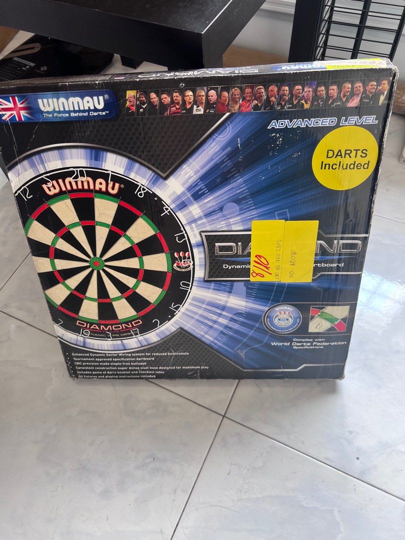 WINMAU Diamond Dart Board, Sports Equipment, Other Sports Equipment and ...
