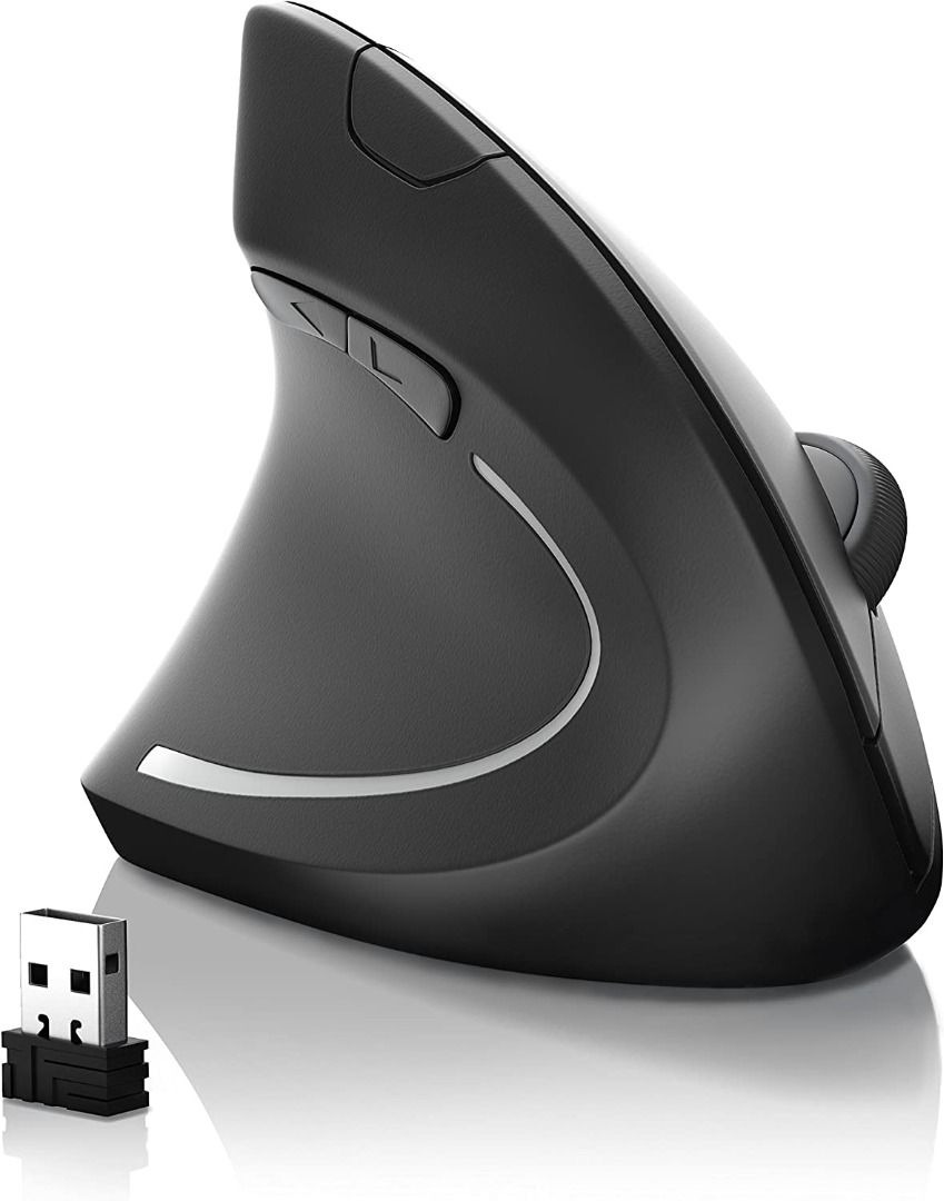 Wireless Ergonomic USB Mouse – Vertical Mouse - left handed Vertical ...