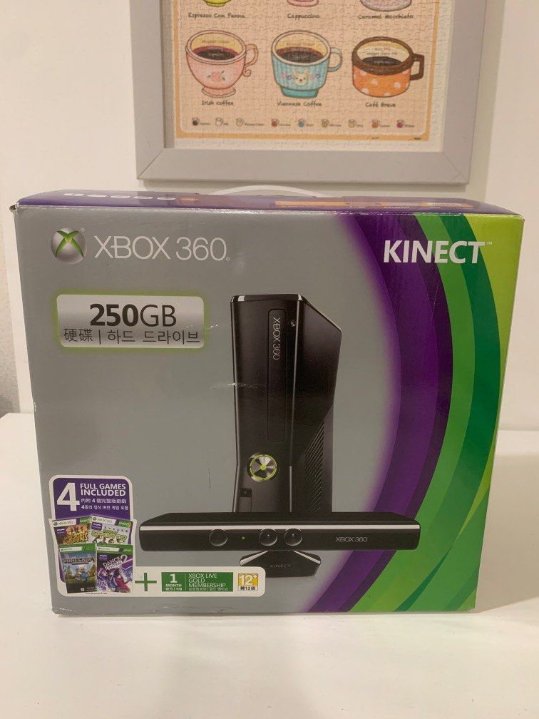 XBOX 360 KINECT 250GB, Video Gaming, Video Game Consoles, Xbox on Carousell