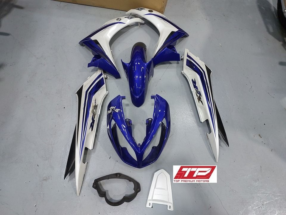 Yamaha X-1R Original Cover Set (White Blue), Motorcycles, Motorcycle ...