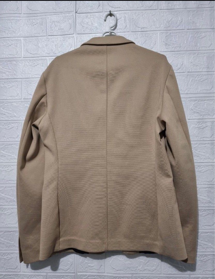 Zara blezer man texture, Fesyen Pria, Pakaian , Baju Luaran di Carousell