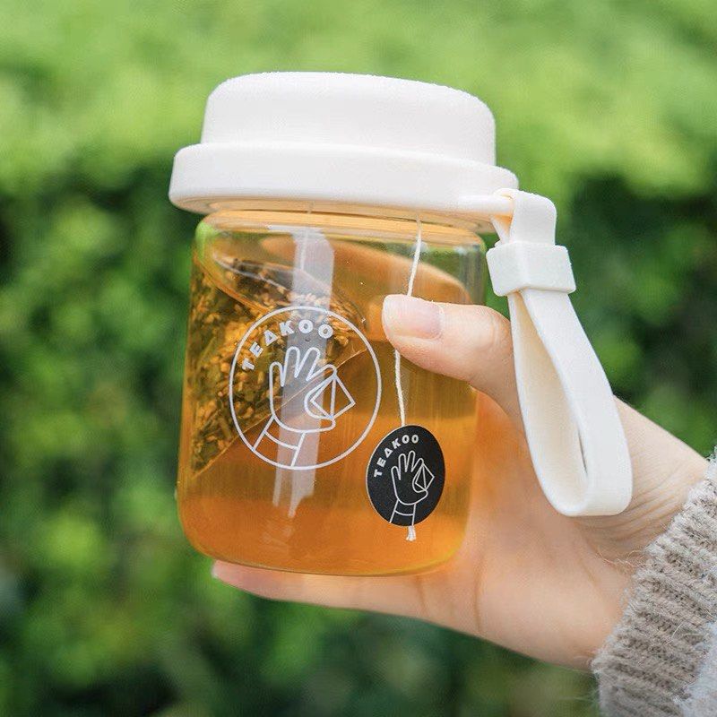 340ml High Borosilicate Glass Hot/Cold Drinking Water Bottle, Furniture & Home Living ...