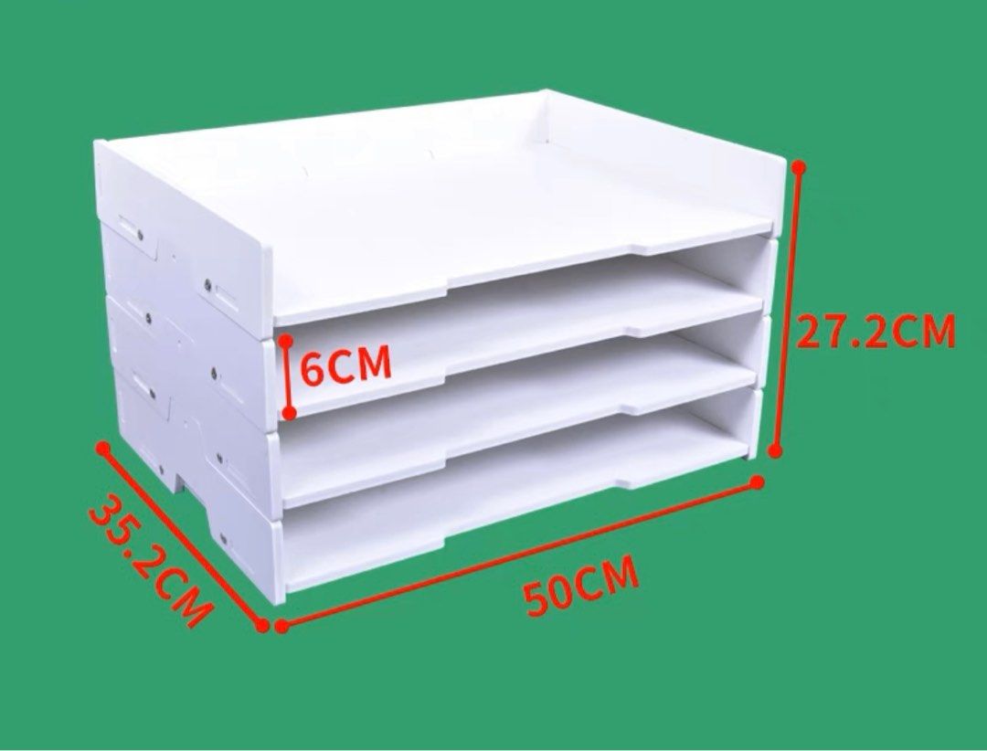 4 tier A3 Paper Organiser, Furniture & Home Living, Home Improvement ...