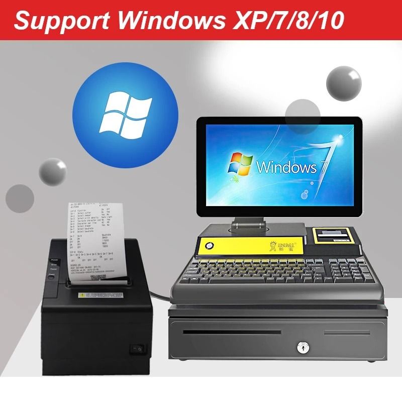 80mm Thermal Receipt Desk Printer Automatic Cutter Restaurant Kitchen ...