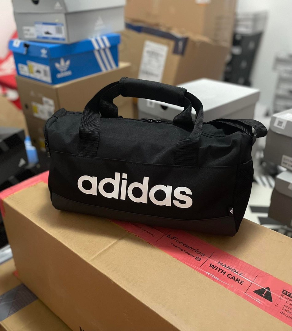 Adidas Essentials Logo Black Duffle Bag, Men's Fashion, Bags, Sling ...