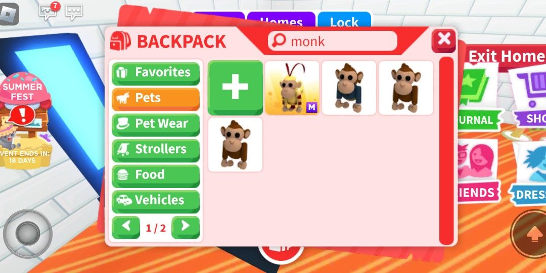 Adopt me Monkey King no potion Cheap, Video Gaming, Gaming Accessories ...