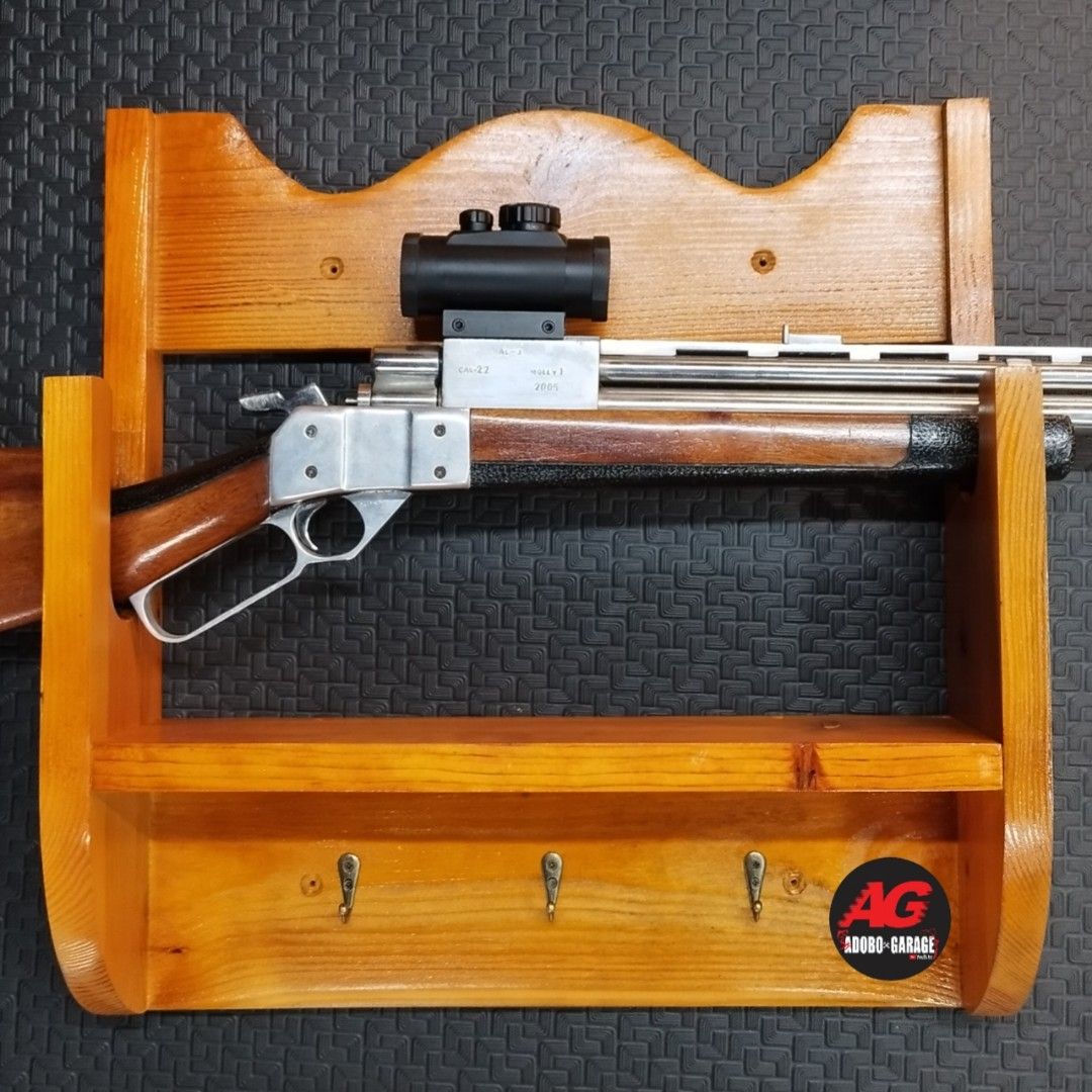 AG Classic Wooden Rifle Rack, Furniture & Home Living, Furniture ...