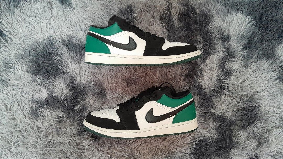 Air Jordan 1 Low Mystic Green, Men's Fashion, Footwear, Casual Shoes on ...