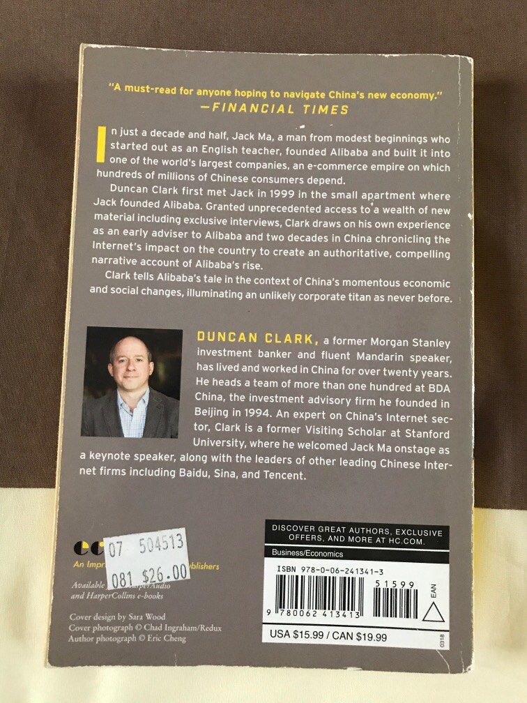 Alibaba : The House That Jack Ma Built by Duncan Clark, Hobbies & Toys ...