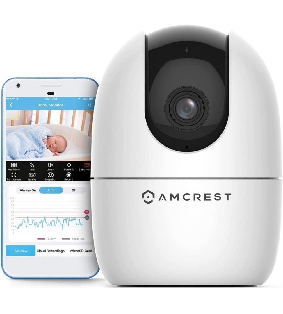 Amcrest SmartHome AI Human Detection WiFi Camera Pan/Tilt ASH21-W ...