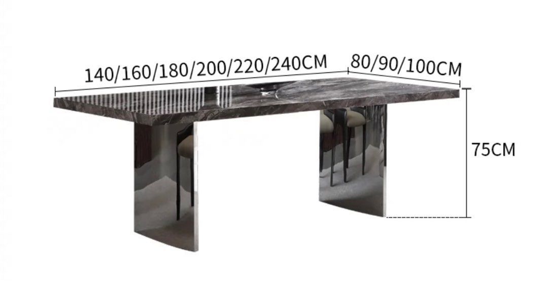 AMREENA Modern Marble Dining Table, Furniture & Home Living, Furniture ...