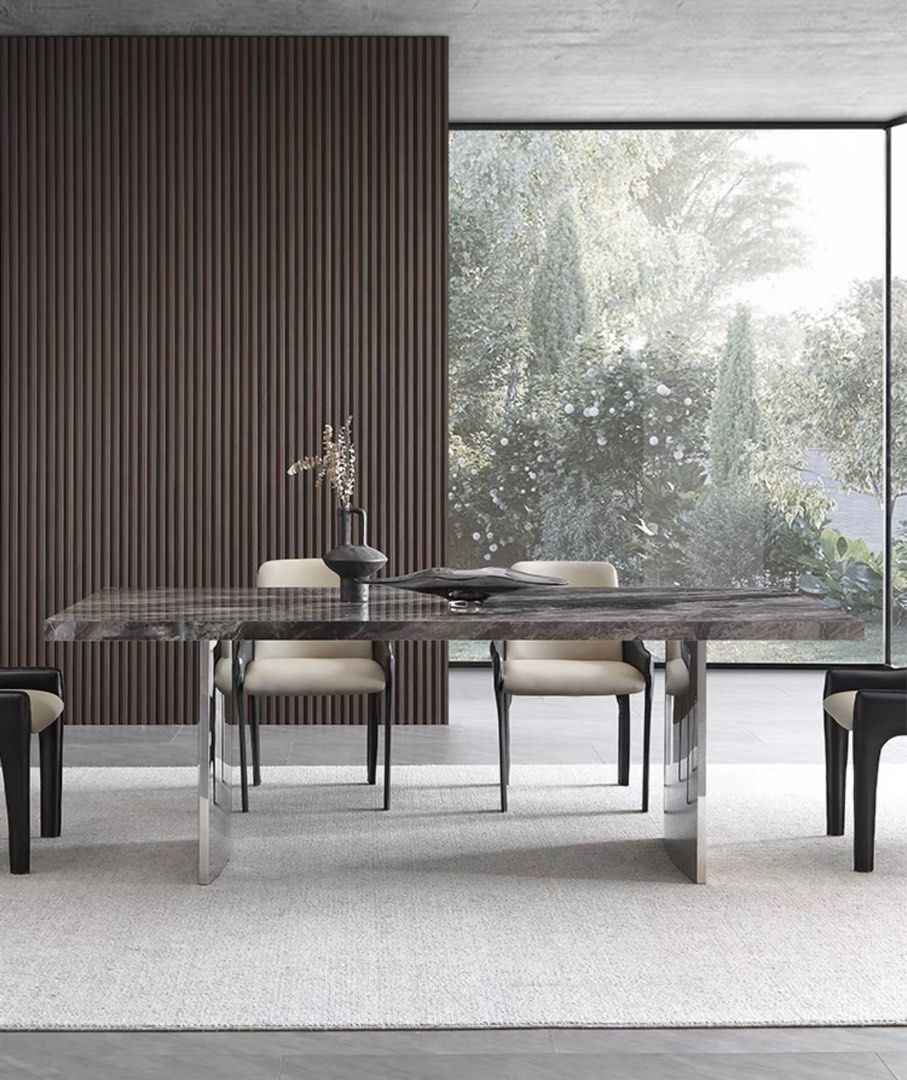 AMREENA Modern Marble Dining Table, Furniture & Home Living, Furniture ...