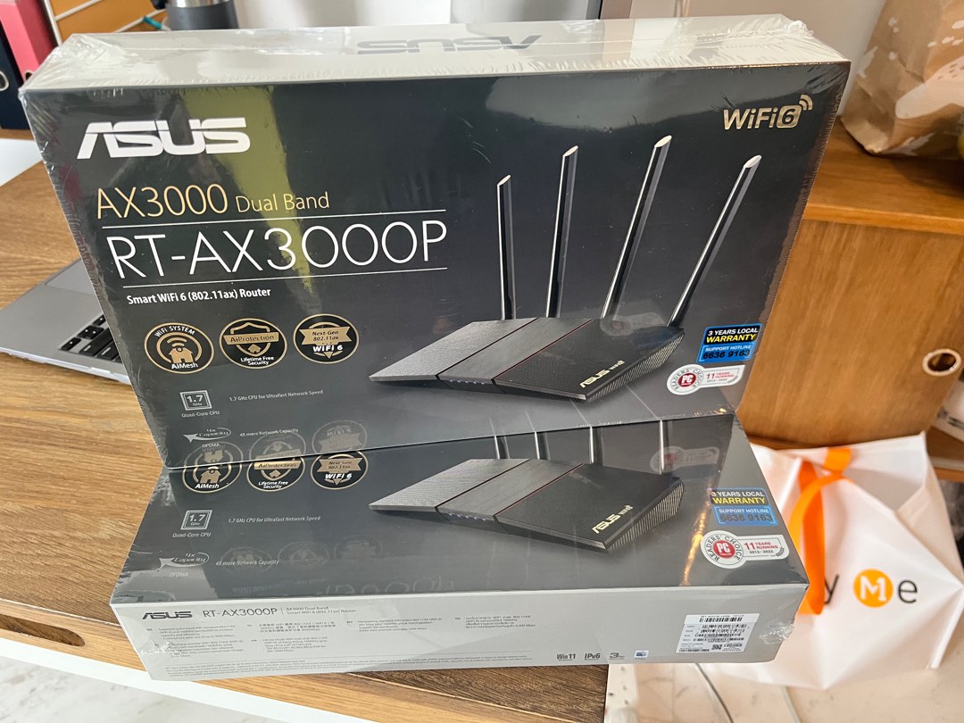 Asus AX3000 Router Dual Band, Computers & Tech, Parts & Accessories ...