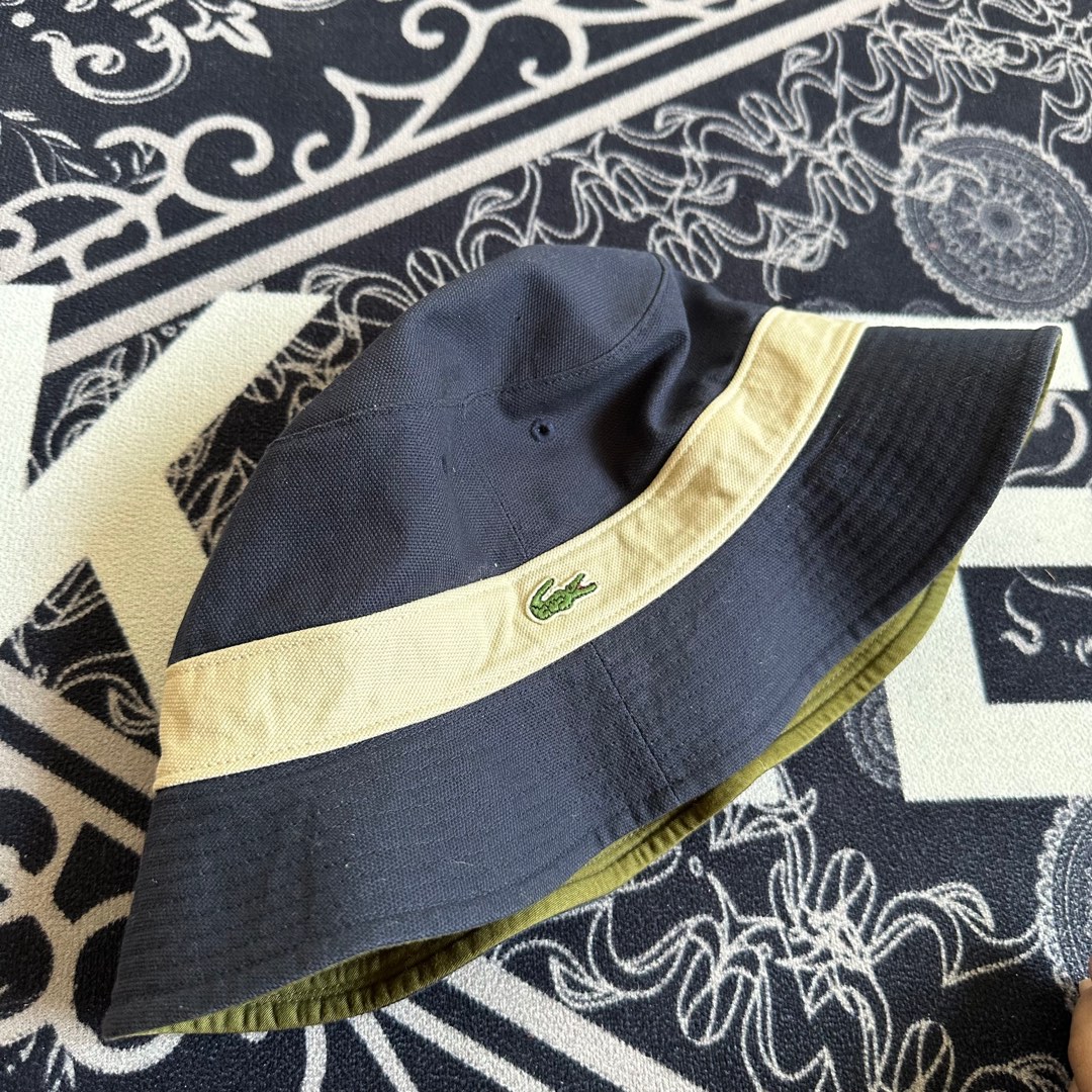 Authentic Lacoste reversible bucket hat on Carousell