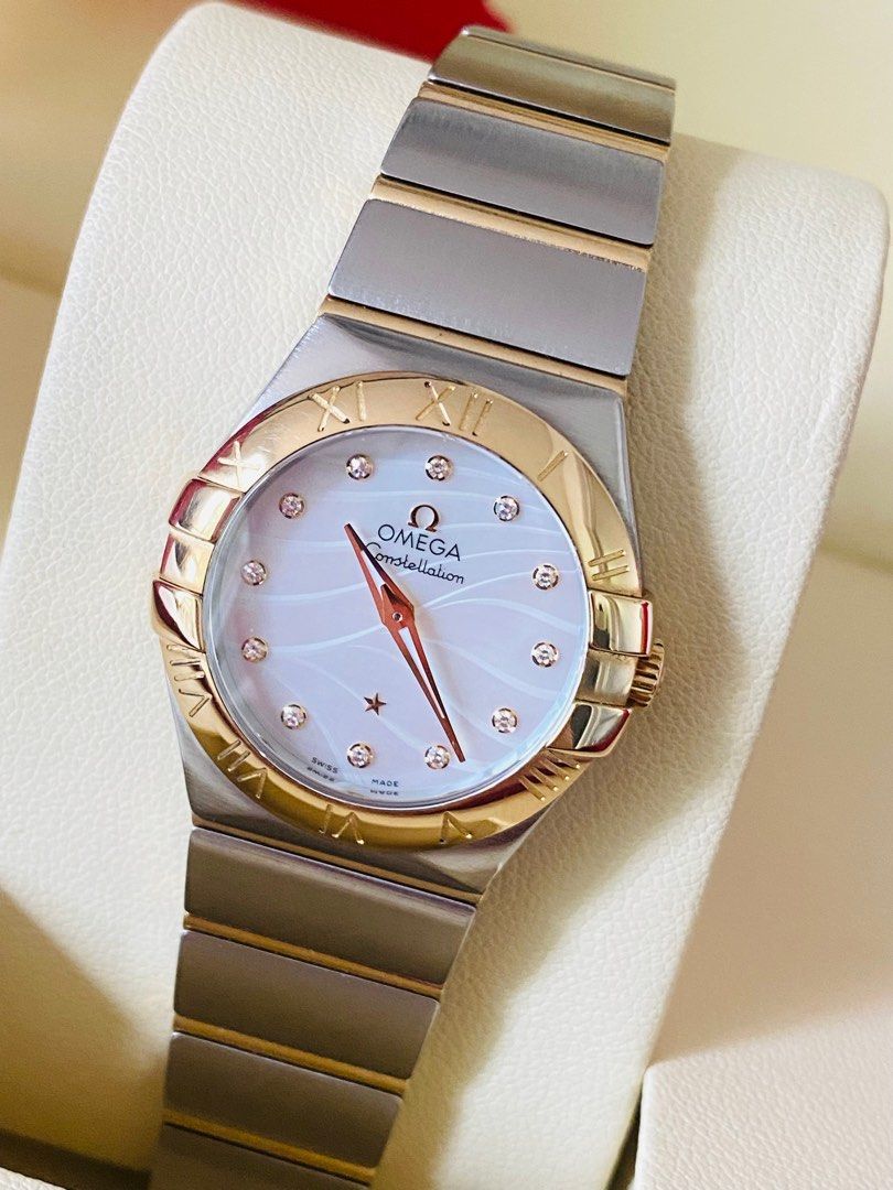 Authentic Omega Constellation Mother of Pearl Diamond Dial Watch for ...
