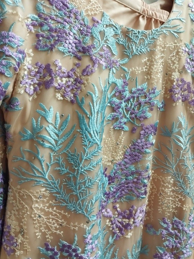 Baju Kurung Lace Nude Cantik Menawan Womens Fashion Muslimah Fashion Baju Kurung And Sets On