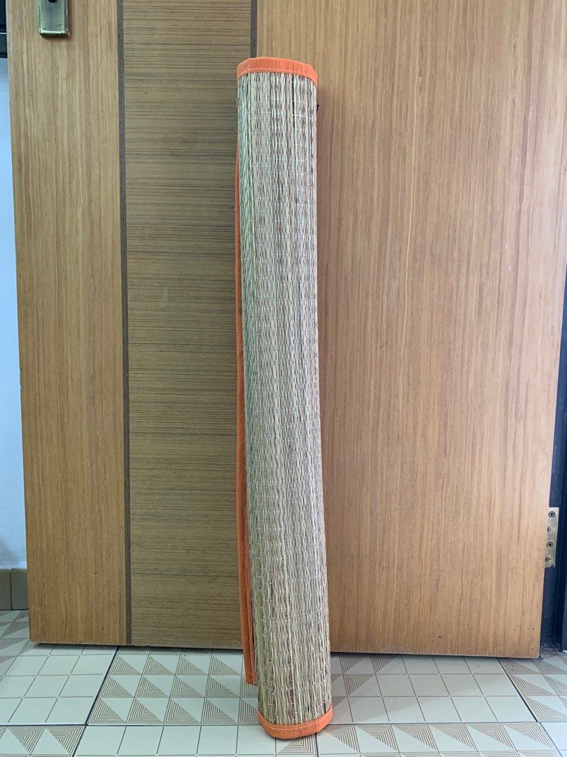 Bamboo Chatai floor mat carpet, Furniture & Home Living, Home Decor ...