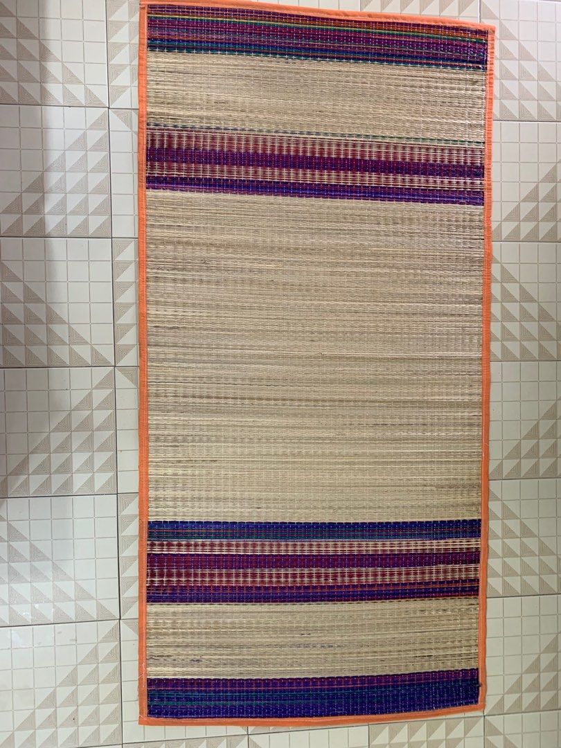 Bamboo Chatai floor mat carpet, Furniture & Home Living, Home Decor ...
