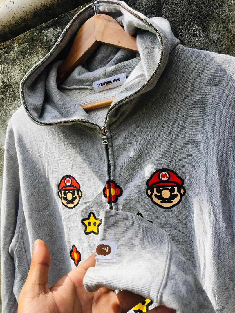 Bape baby milo X super mario, Men's Fashion, Coats, Jackets and ...