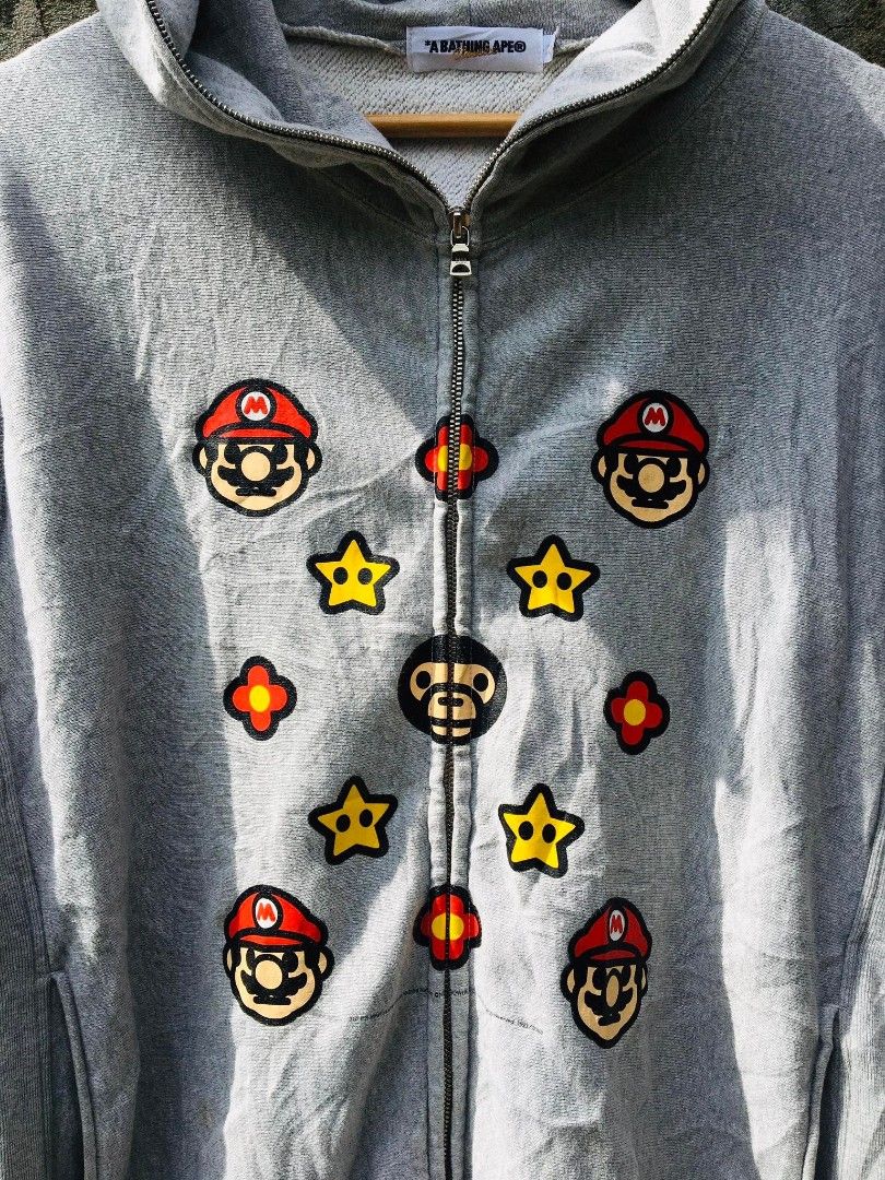 Bape baby milo X super mario, Men's Fashion, Coats, Jackets and ...