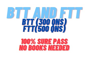 Basic Theory Test (BTT) & Final Theory Test (FTT) Questions and Answers ...