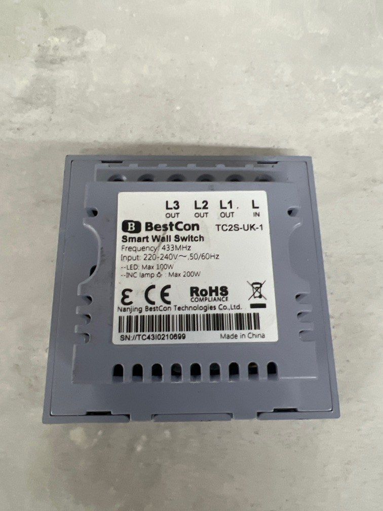 Bestcon Smart Switch 1 Gang, TV & Home Appliances, Electrical, Adaptors & Sockets on Carousell