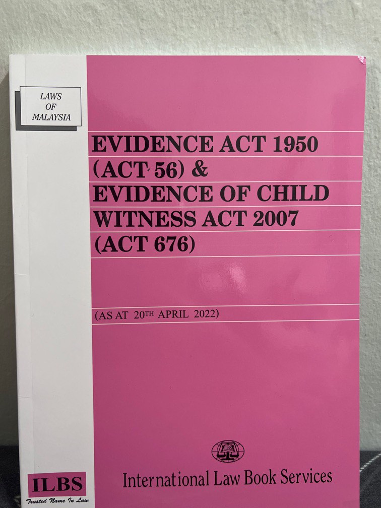 Brand New Evidence Act 1950, Hobbies & Toys, Books & Magazines ...