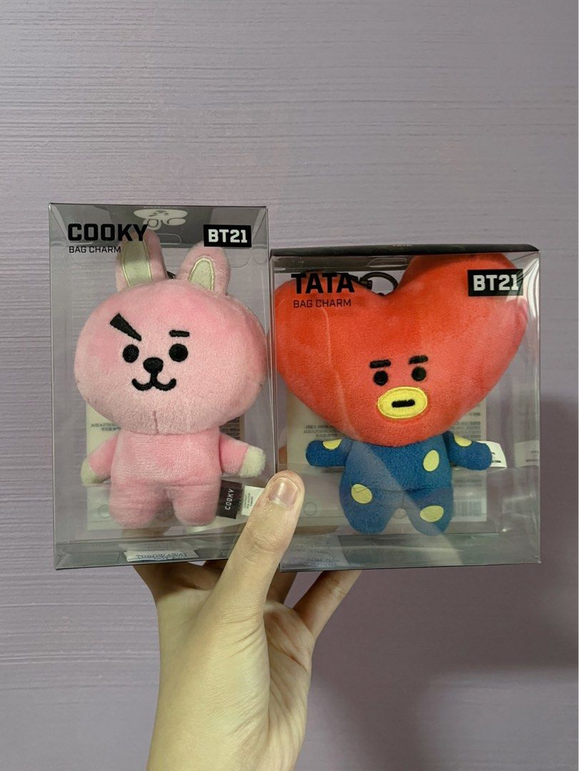 Bt21 tata cooky plush keychain, Hobbies & Toys, Toys & Games on Carousell
