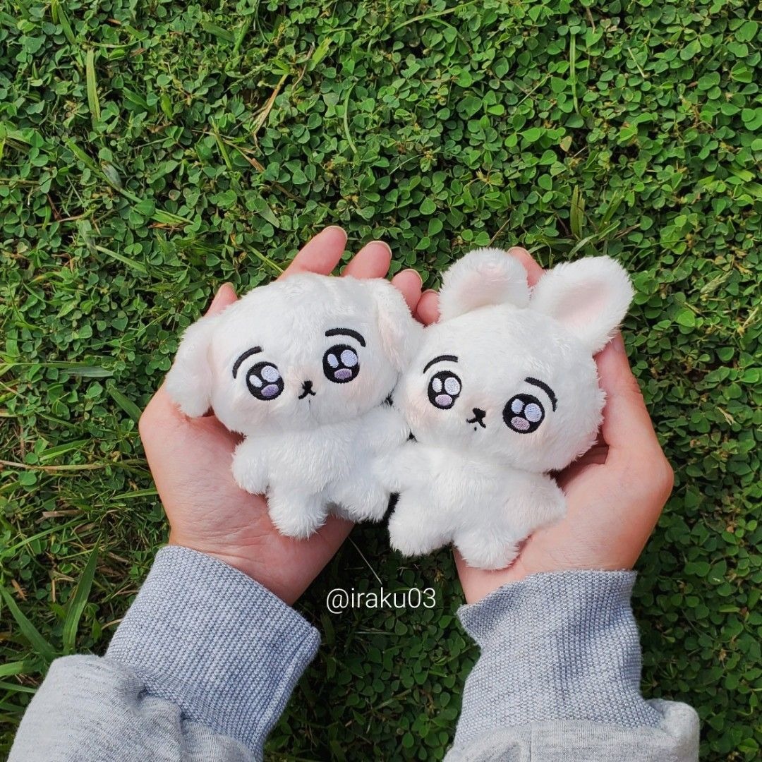 BTS Jungkook JK kookook 10cm White Bunny Rabbit Doll by @kookkookhaseyo ...