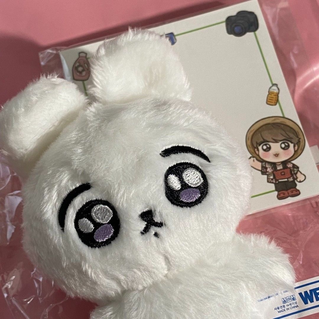 BTS Jungkook JK kookook 10cm White Bunny Rabbit Doll by @kookkookhaseyo ...