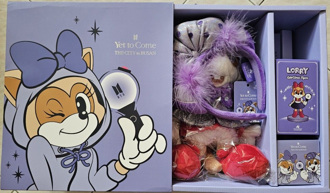 BTS x Lotte World toy set (Yet to Come) Lotty and Lorry set on Carousell