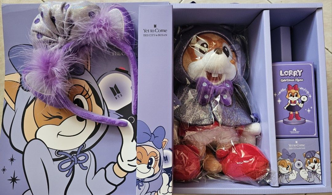 BTS x Lotte World toy set (Yet to Come) Lotty and Lorry set on Carousell