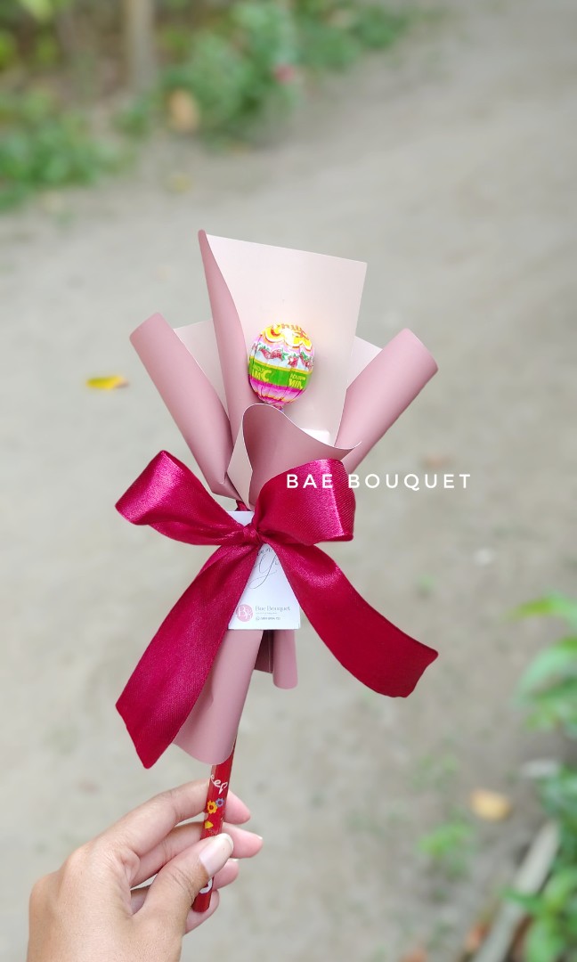 Buket mini lolipop chupa cup wisuda anak souvenir ulang tahun hiasan ...