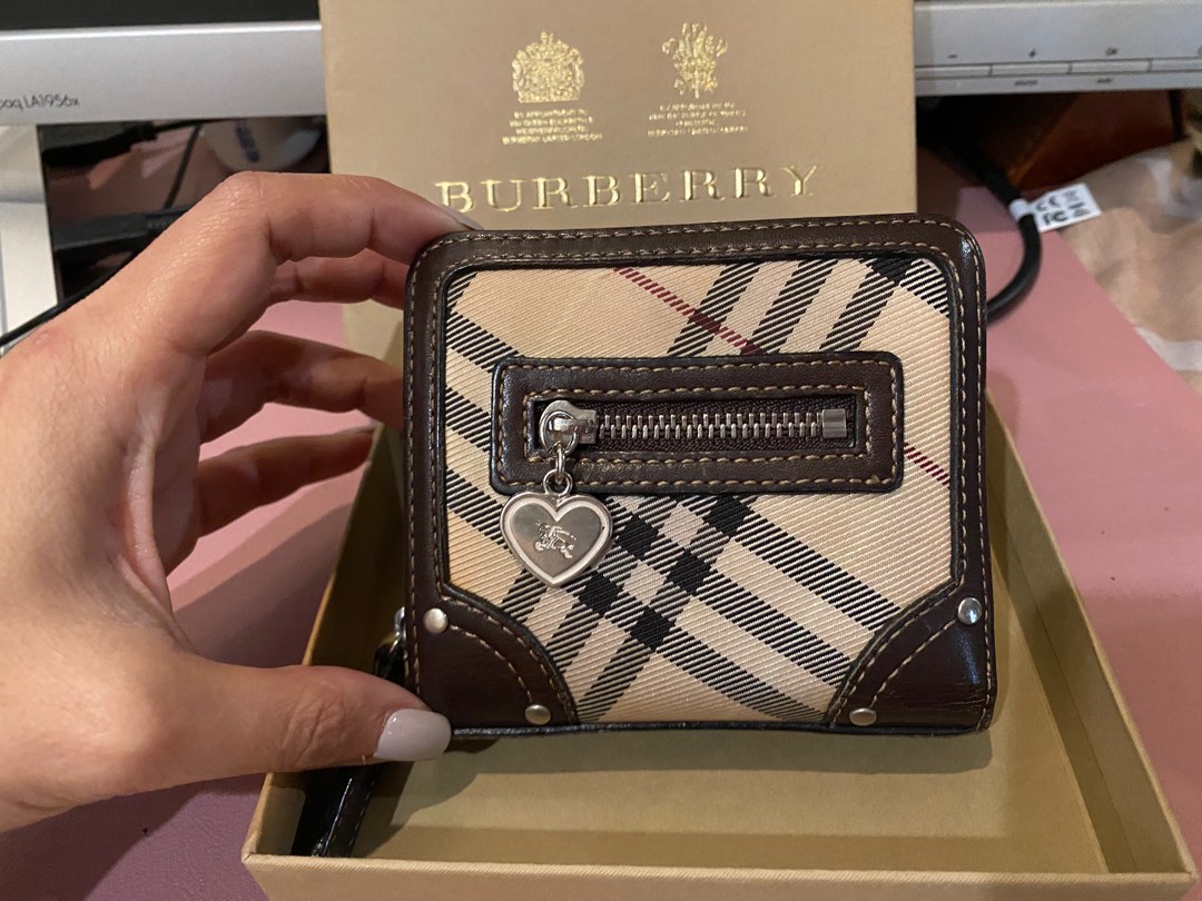 Burberry compact wallet, Luxury, Bags & Wallets on Carousell