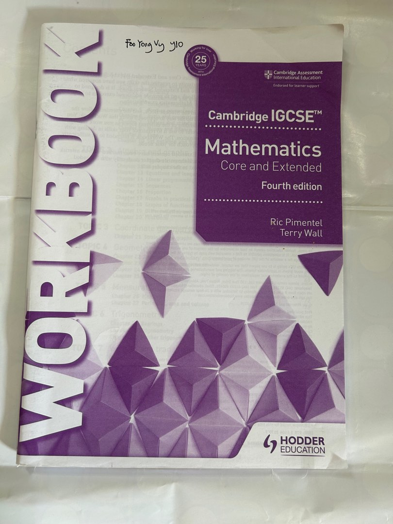 Cambridge Igcse Math Core Extended Workbook Hobbies And Toys Books