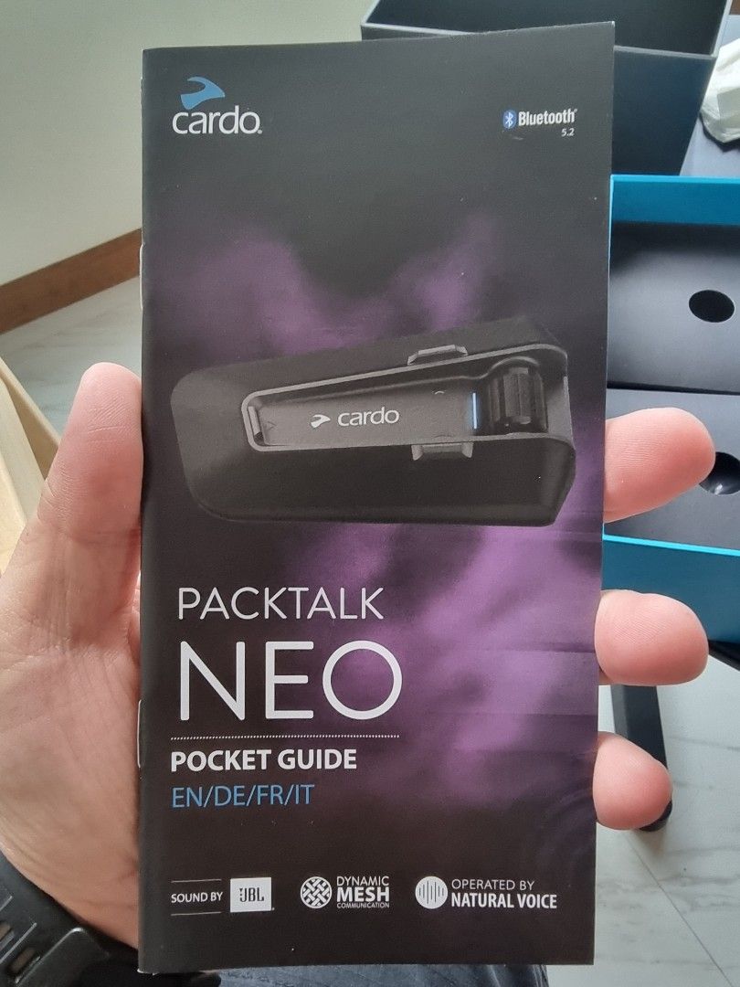 Cardo Packtalk Neo (1 unit), Motorcycles, Motorcycle Accessories on ...