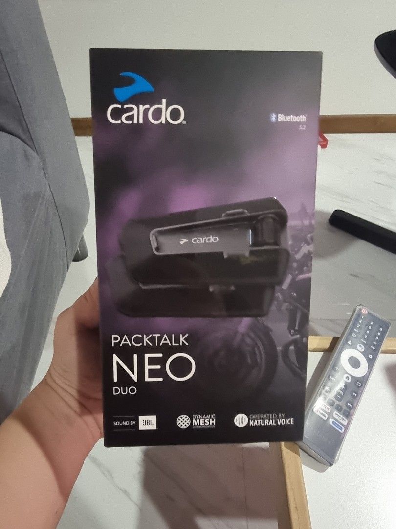 Cardo Packtalk Neo (1 unit), Motorcycles, Motorcycle Accessories on ...
