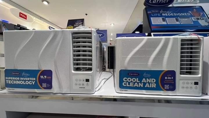 CARRIER WINDOW TYPE AIRCON MANUAL AND REMOTE (NON INVERTER AND INVERTER ...