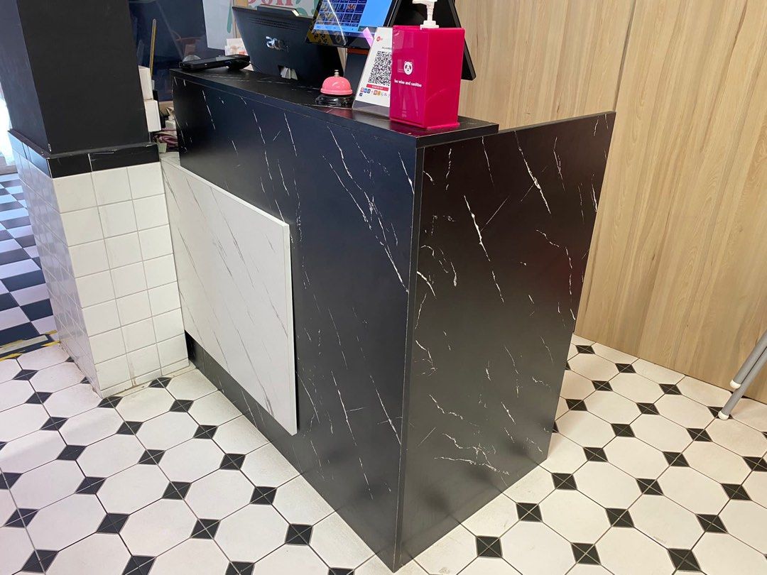 Cashier Reception Counter, Furniture & Home Living, Furniture, Shelves ...