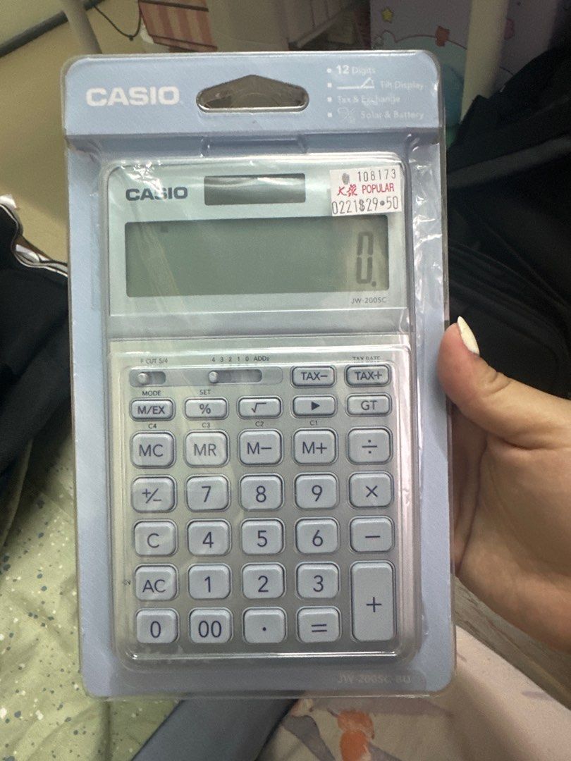 Casio calculator JW-200SC-BU, Hobbies & Toys, Stationery & Craft ...