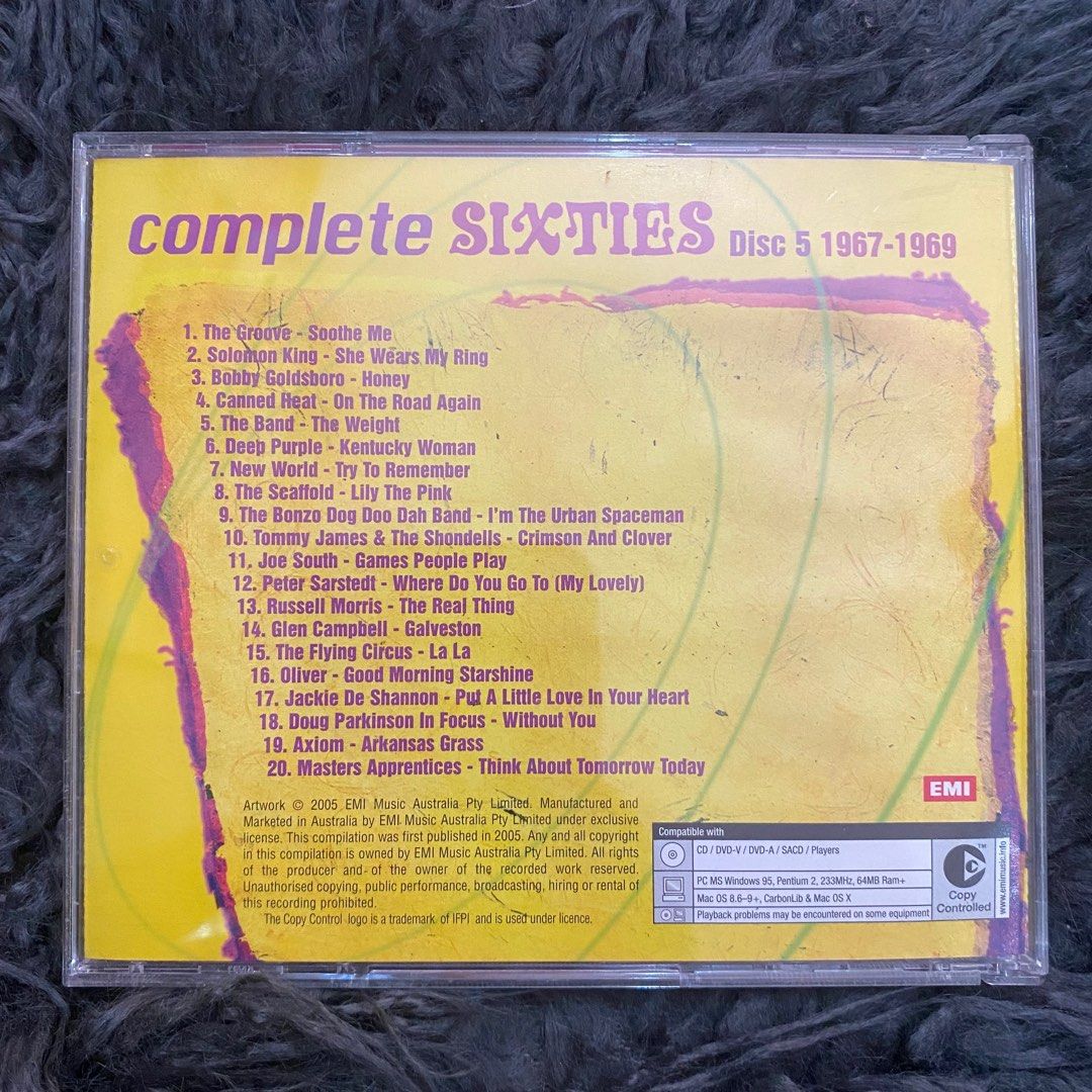 CD COMPLETE SIXTIES Disc 5, Hobbies & Toys, Music & Media, CDs & DVDs ...