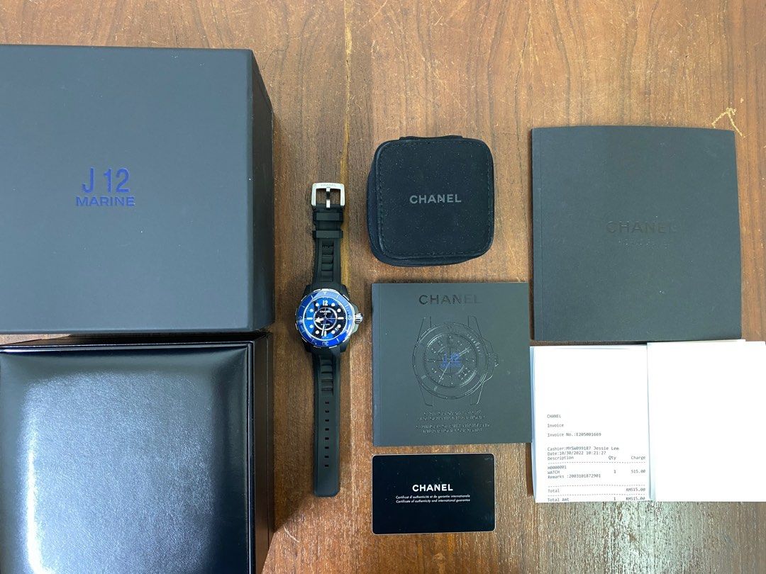 Chanel J12 Marine Blue 38mm H2561, Luxury, Watches on Carousell