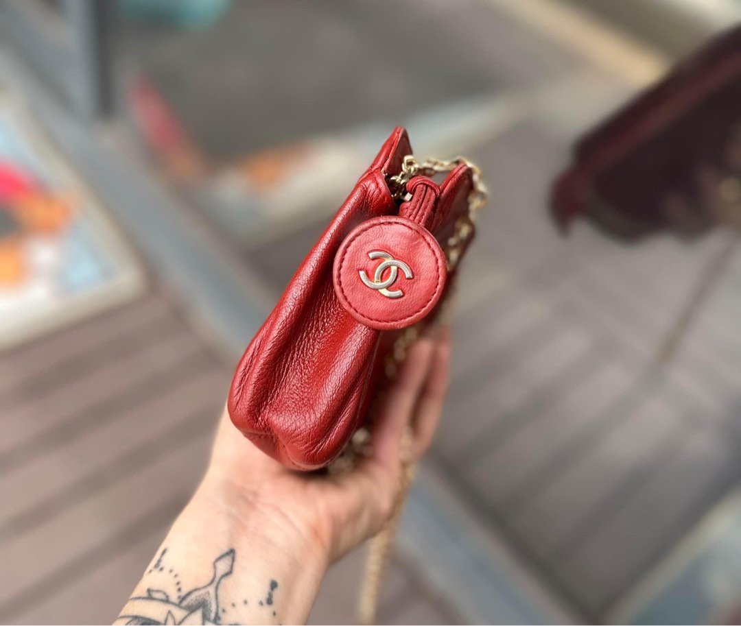 Chanel pouch, Luxury, Bags & Wallets on Carousell