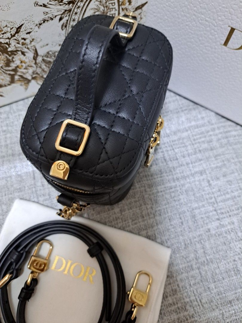 Christian Dior Micro Vanity Bag (Nero), Luxury, Bags & Wallets on Carousell