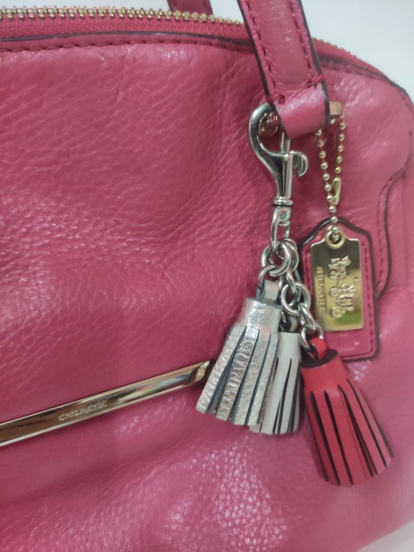 Coach Fuchsia Leather Madison Georgie Satchel, Luxury, Bags & Wallets ...