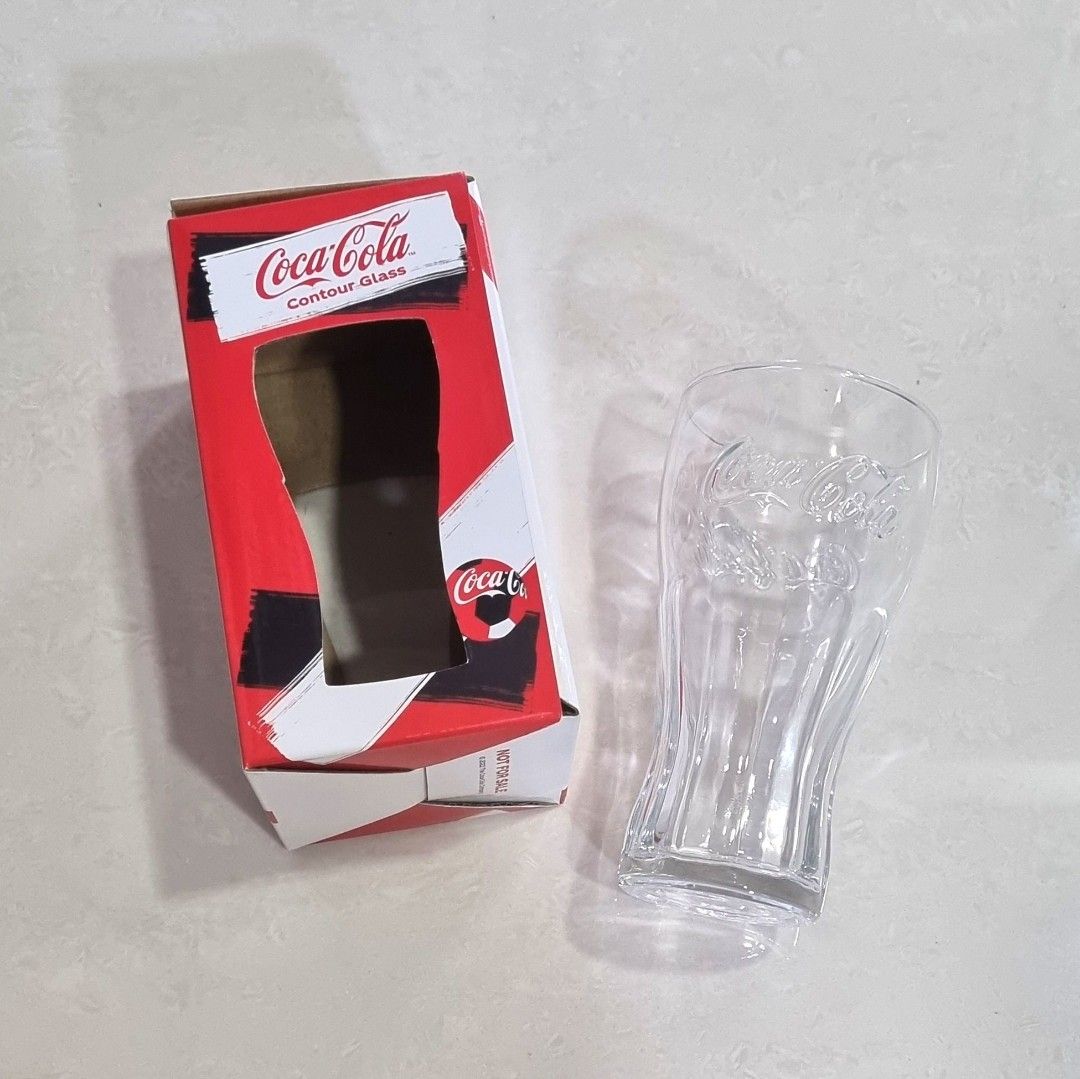 Coca Cola Worldcup Contour Glass, Furniture & Home Living, Kitchenware ...