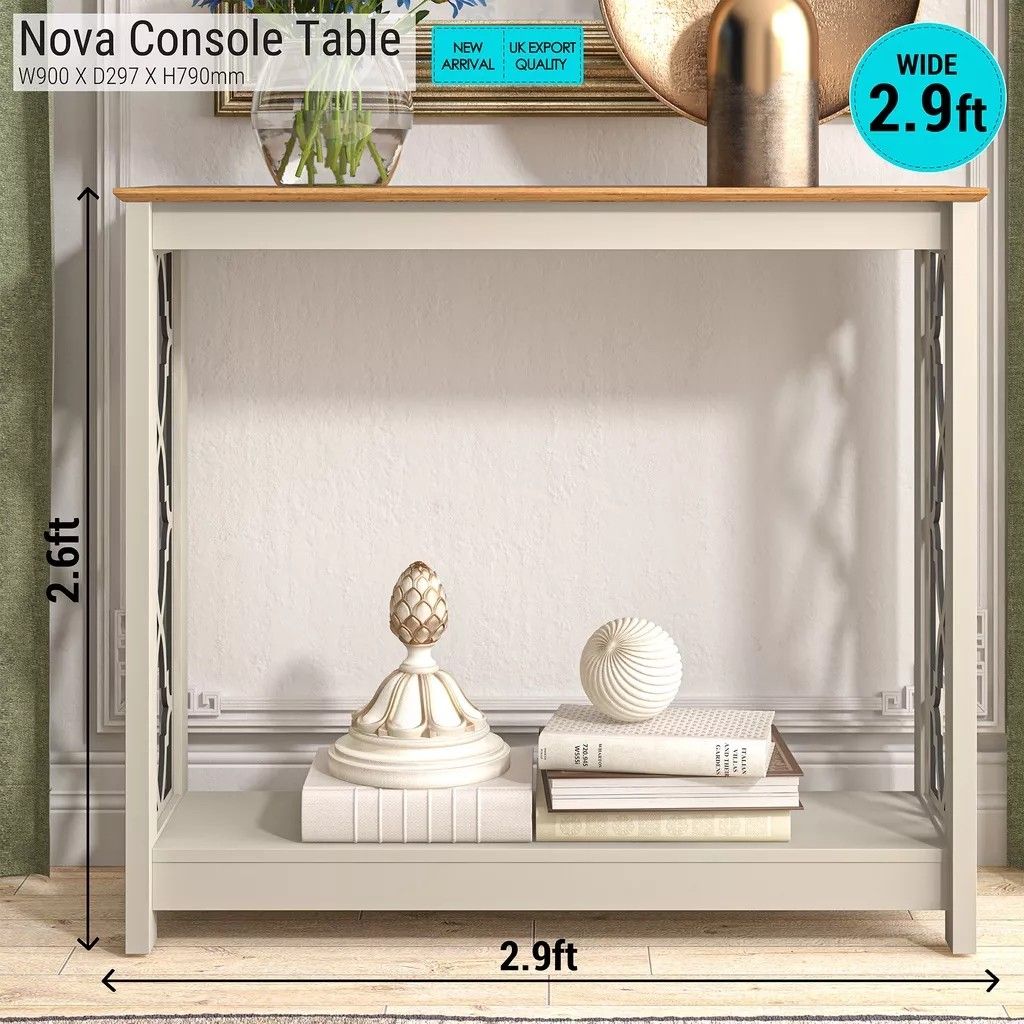 Console Table ( 2.9ft Wide) Display Rack Display Table Meja Hiasan ...