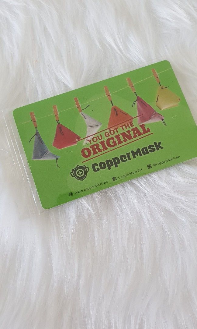 Copper Mask, Health & Nutrition, Face Masks & Face Shields on Carousell