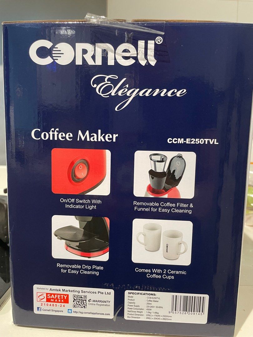 Cornell coffee maker, TV & Home Appliances, Kitchen Appliances, Coffee ...